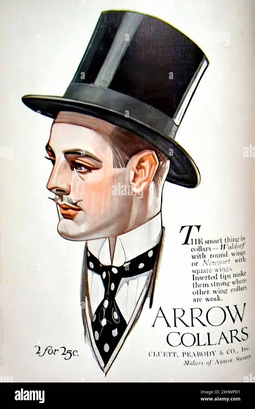 Arrow collars leyendecker hi-res stock photography and images - Alamy