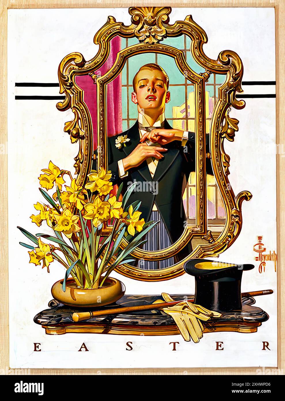 LEYENDECKER Joseph Christian - EASTER, cover of the Saturday Evening ...