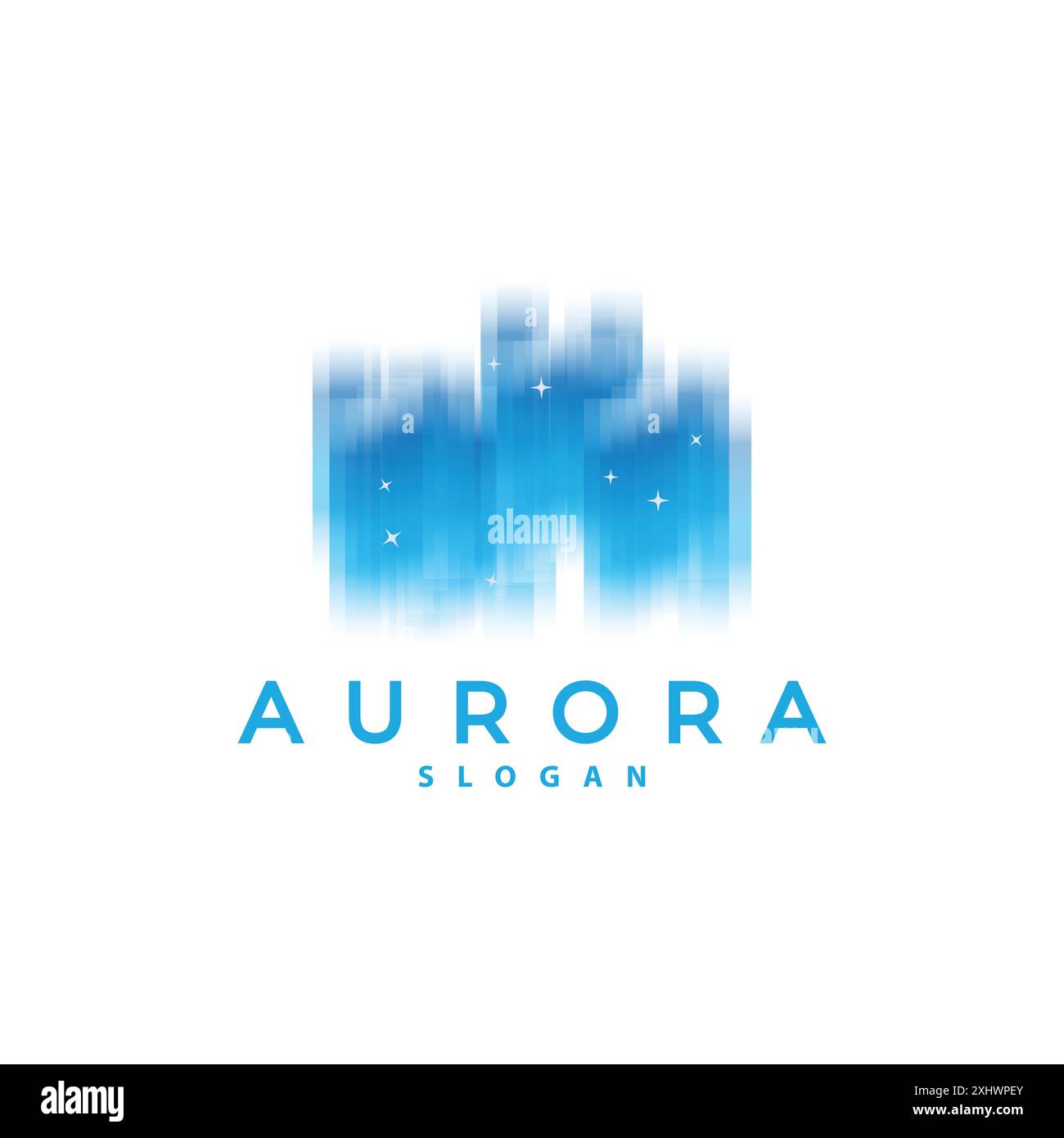 Aurora borealis logo hi-res stock photography and images - Alamy