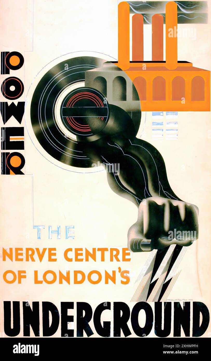 KAUFFER Edward McKnight - Power, Nerve Center of London's Underground ...