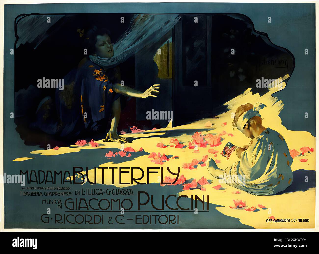 HOHENSTEIN Adolfo - Madama Butterfly, 1904 - Art Nouveau vintage print ...