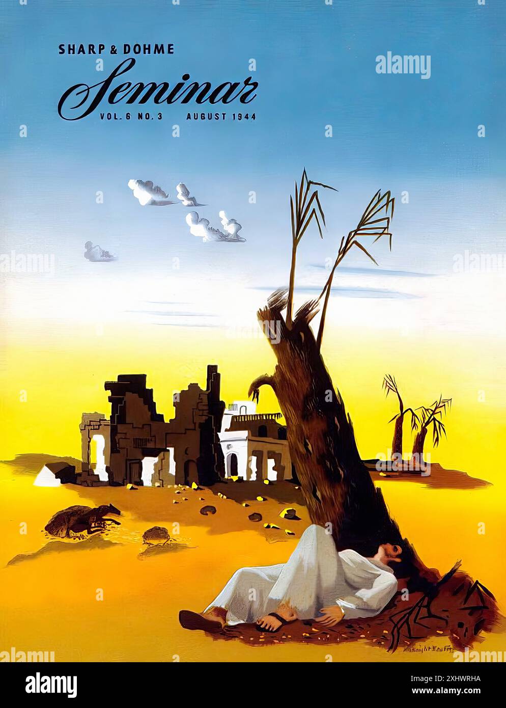 KAUFFER - Seminar Magazine Aug. 1944 - Vintage illustrated print Stock ...