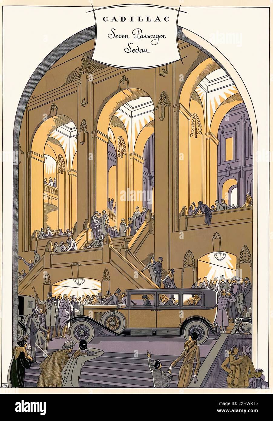 CLELAND Thomas Cadillac Seven Passenger Sedan c 1920s - Vintage ...
