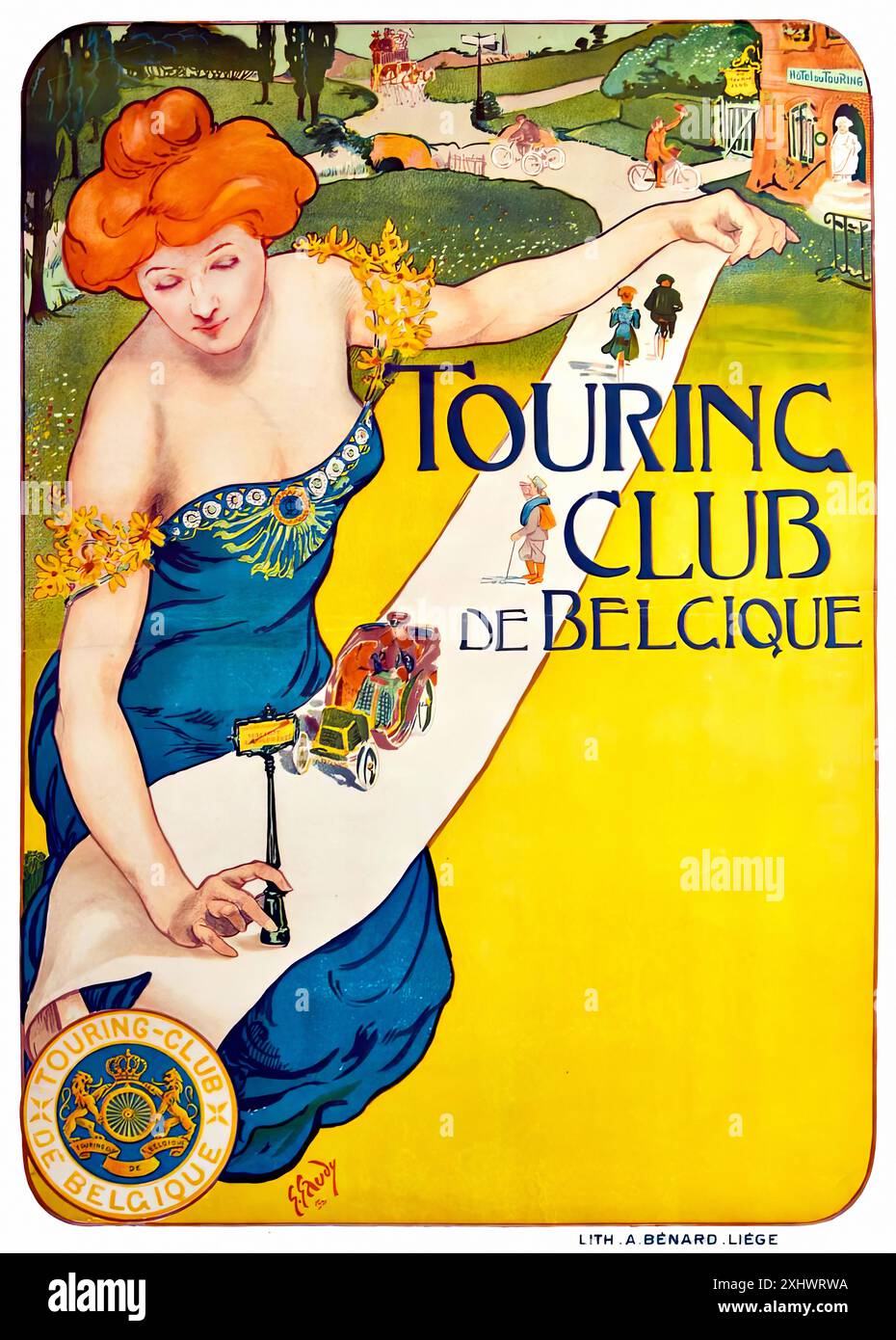 GAUDY Georges - Touring Club de Belgique, c. 1900s. - Vintage ...
