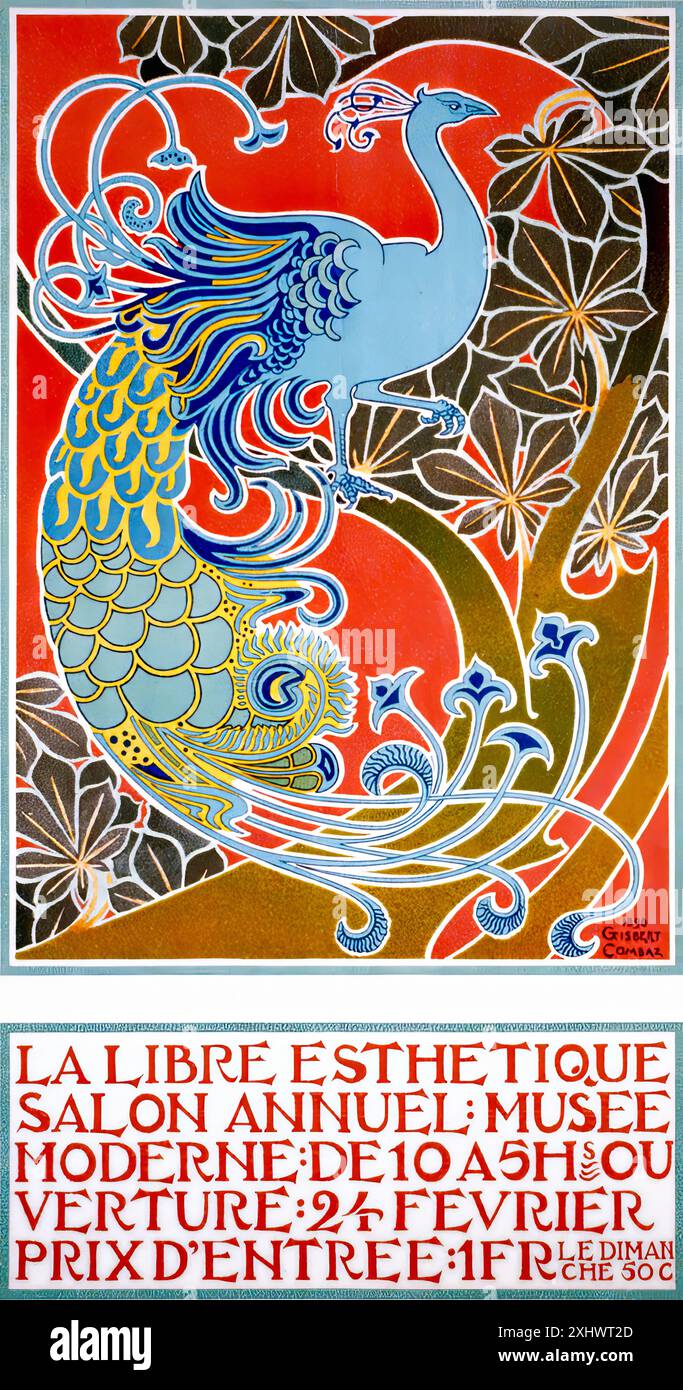 COMBAZ Gisbert (1869-1941) - La Libre Esthétique Salon annuel 1898 ...