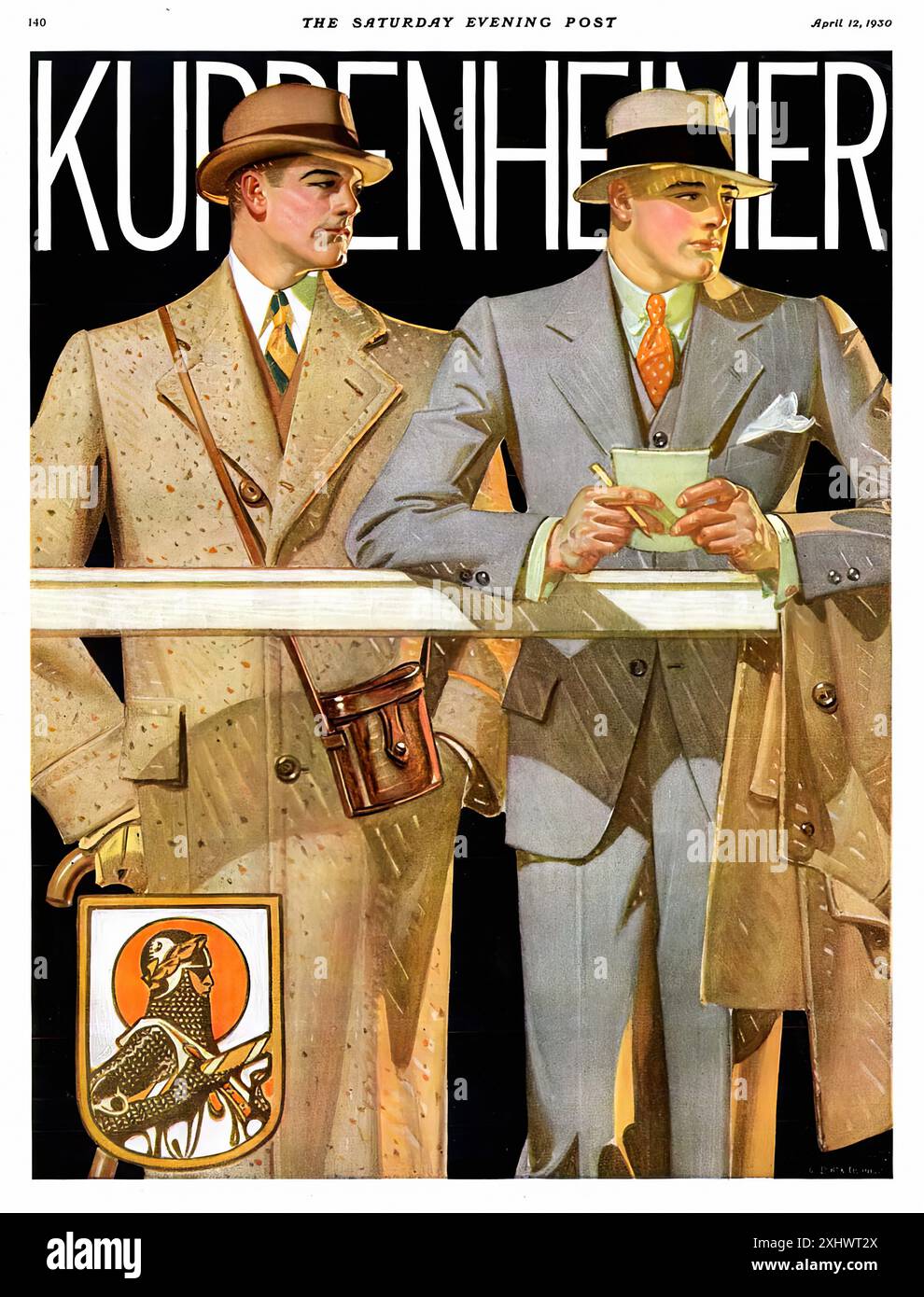 LEYENDECKER Joseph Christian - [Ad for Kuppenheimer men's clothiers in Chicago], 1930. - Vintage ...