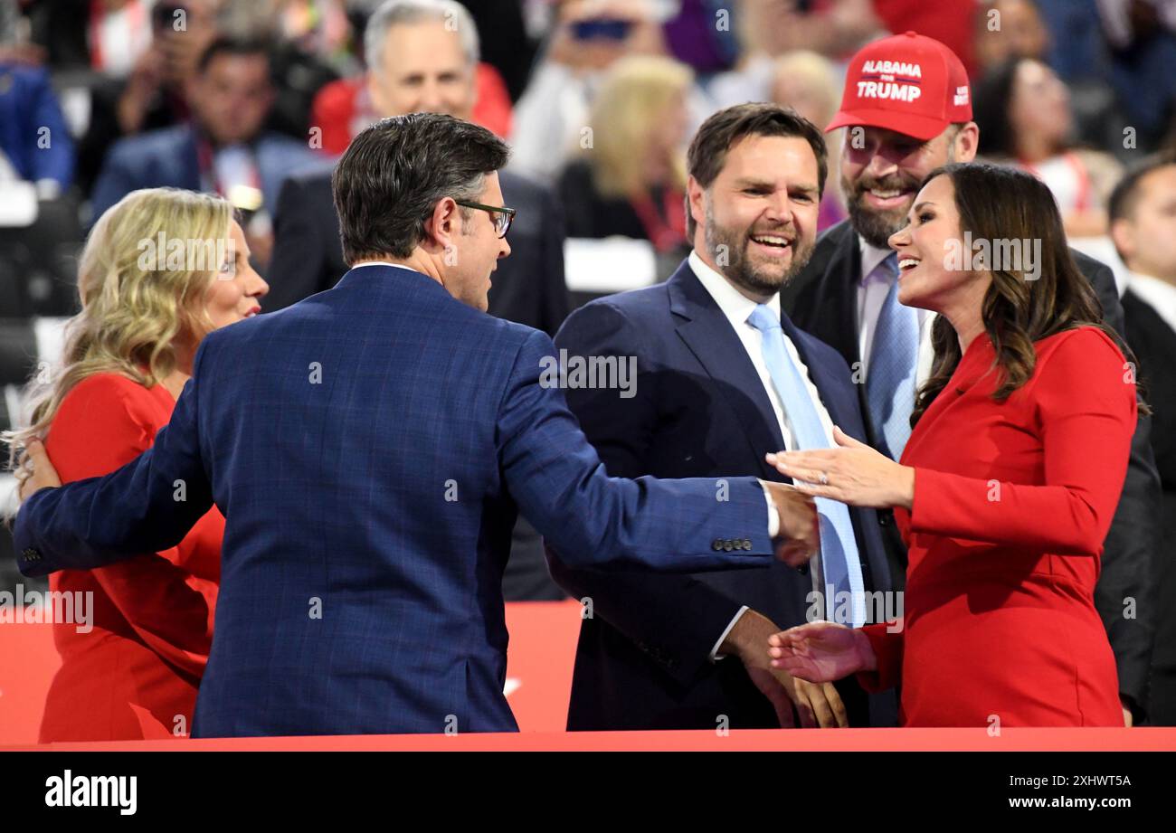 Milwaukee, Wisconsin, USA. 15th July, 2024. House Speaker CONG. MIKE ...