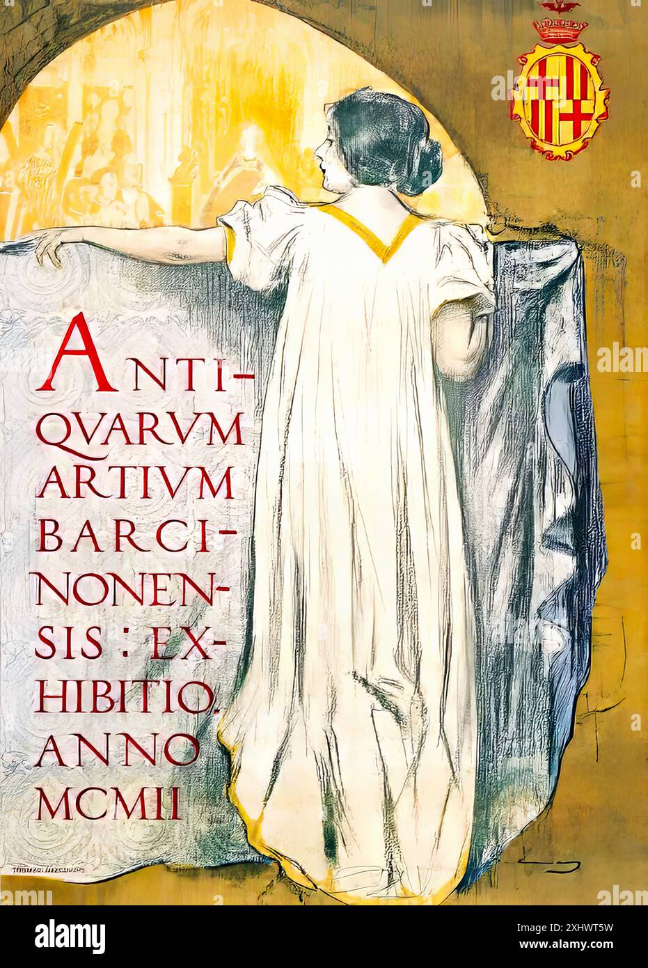 CASAS i CARBÓ Ramón Antiquarum Artium Barcinonensis' 1902 - Art Nouveau ...