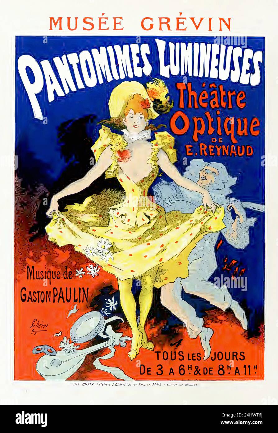 CHÉRET Jules Musée Grévin Pantomimes Lumineuses Théâtre Optique de E ...