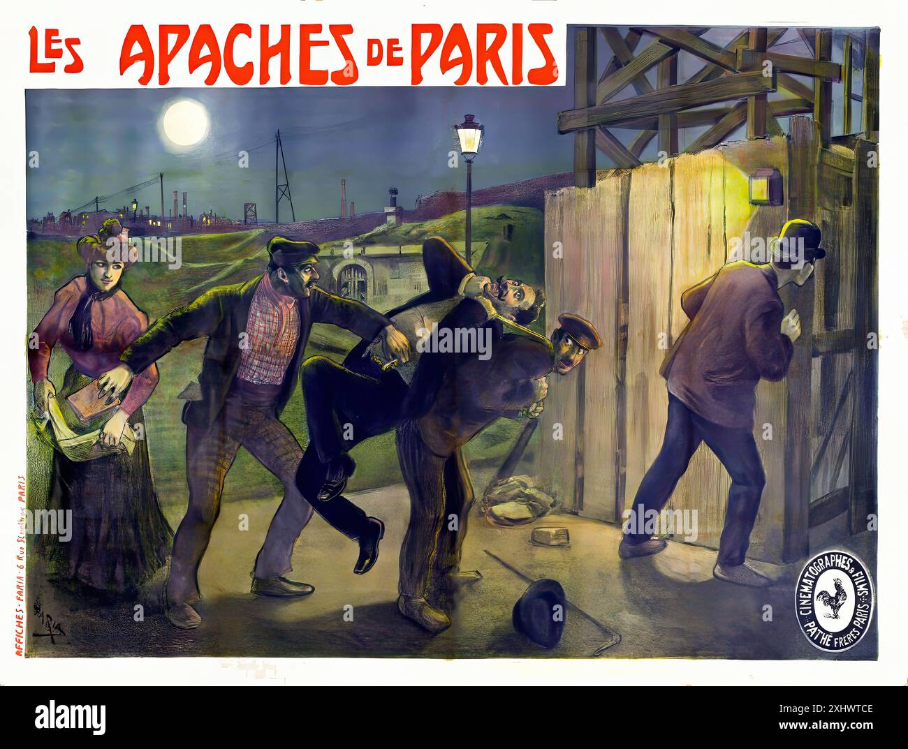 FARIA Cândido da - Les Apaches de Paris, 1905 - Vintage illustrated ...