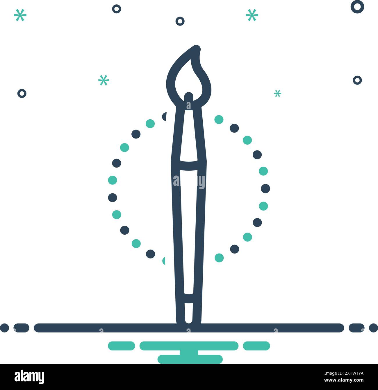 Paintbrush drawing Stock Vector Images - Alamy