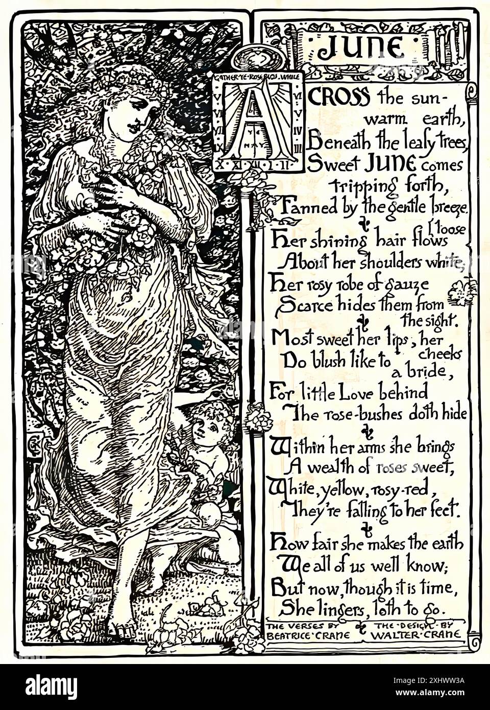 CRANE Walter June (verses by Beatrice Crane) - Vintage illustrated ...