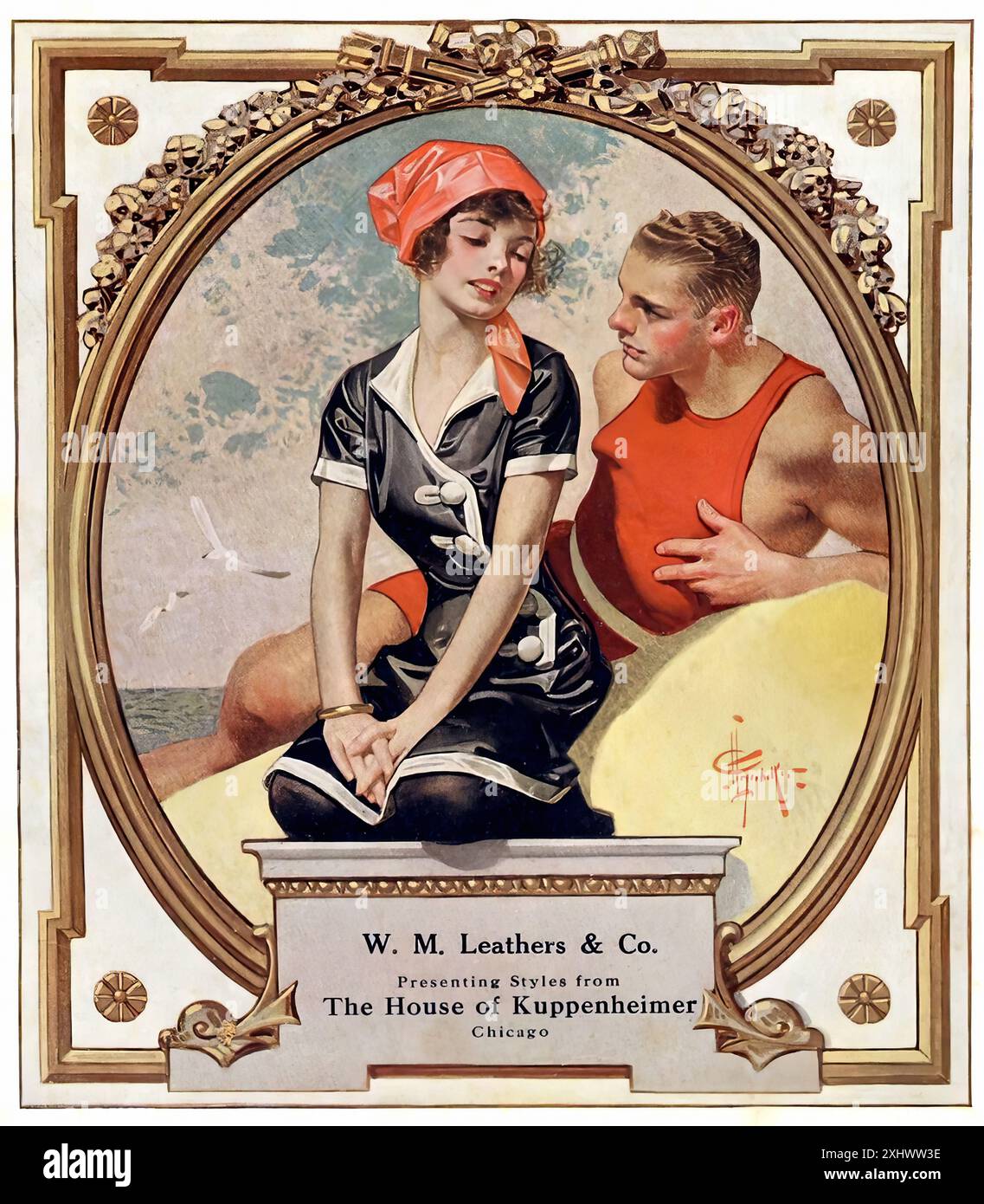 LEYENDECKER J - C - (Joseph Christian, 1874-1951). Ad for Kuppenheimer ...