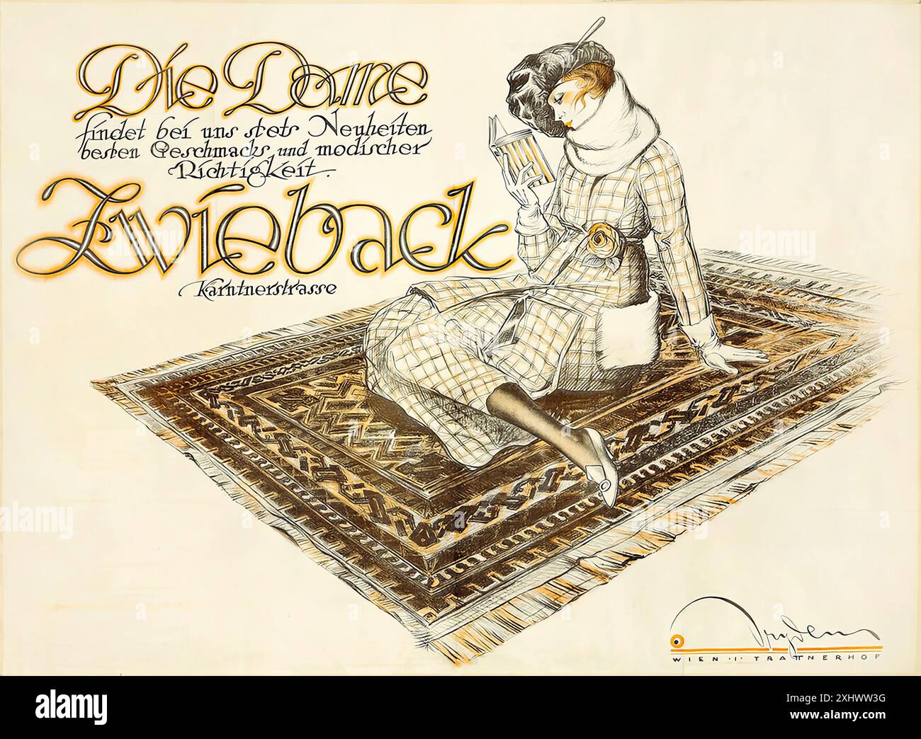 DRYDEN Ernst [Ernst Deutsch] Die Dame Zwieback 1919 - Vintage ...