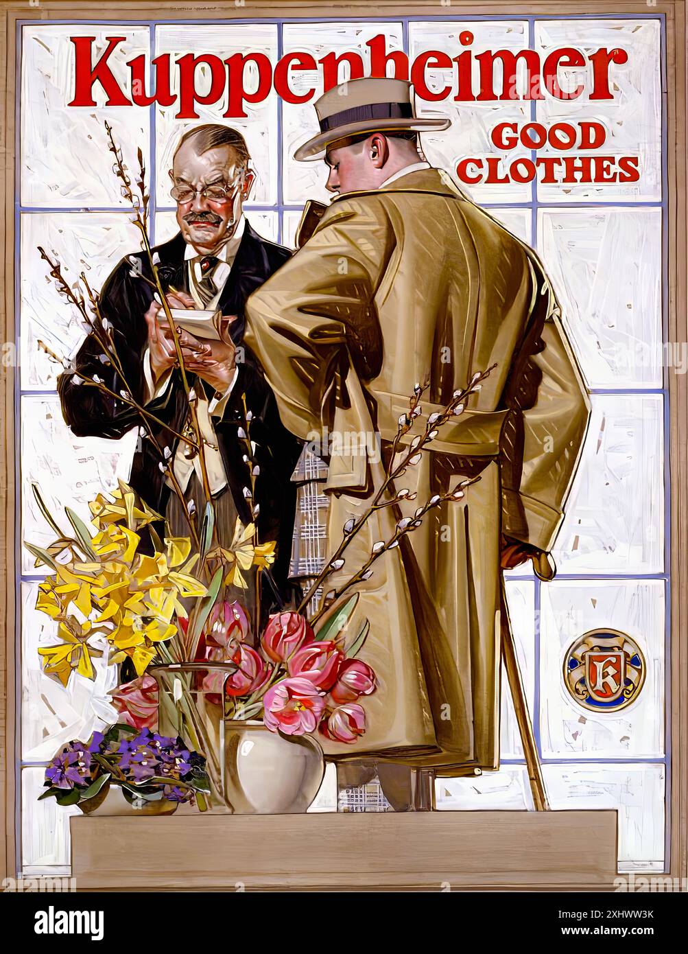 LEYENDECKER J - C - (Joseph Christian, 1874-1951). Ad for Kuppenheimer ...