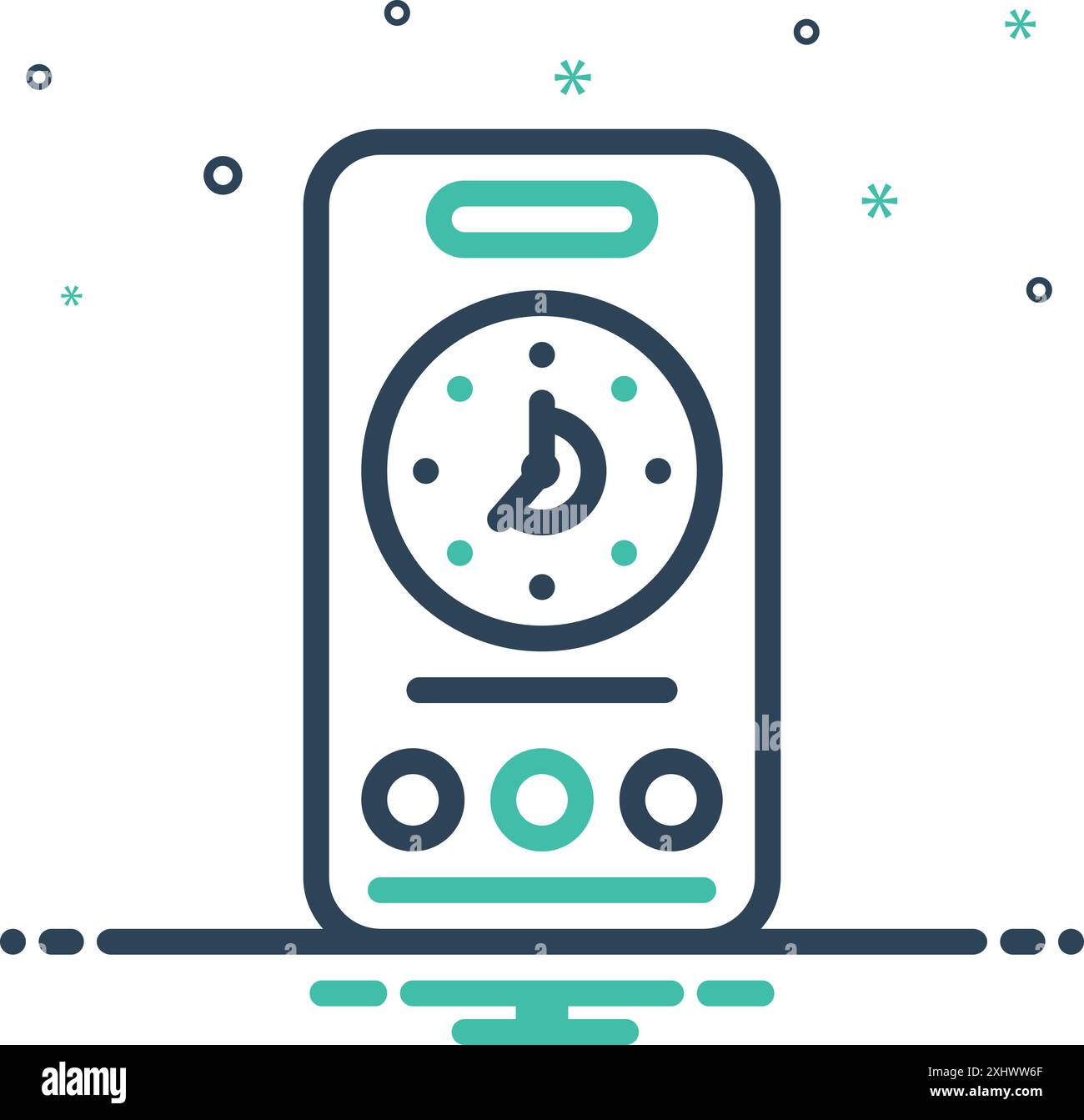 Call duration Stock Vector Images - Alamy
