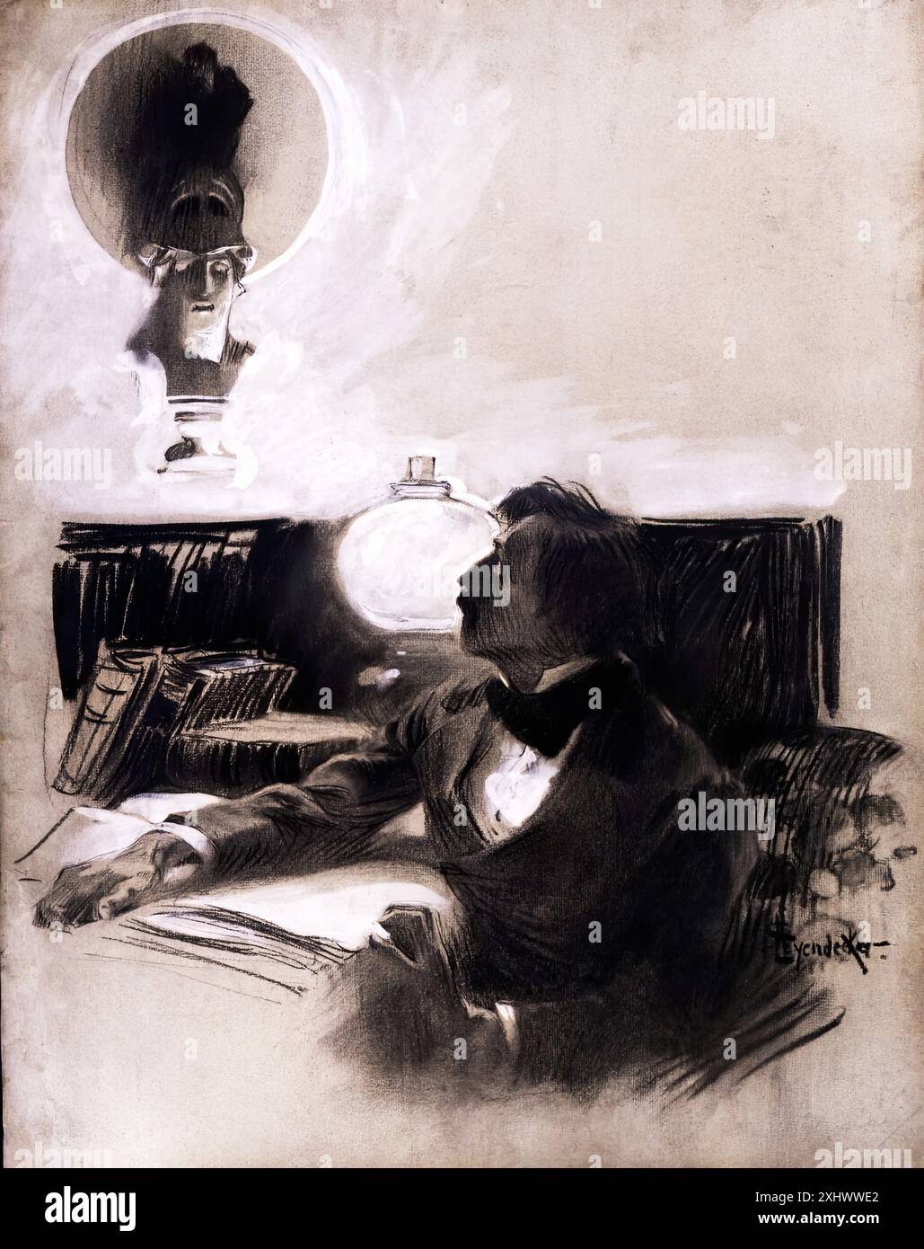 LEYENDECKER J - C - (Joseph Christian, 1874-1951). Edgar Allan Poe's ...