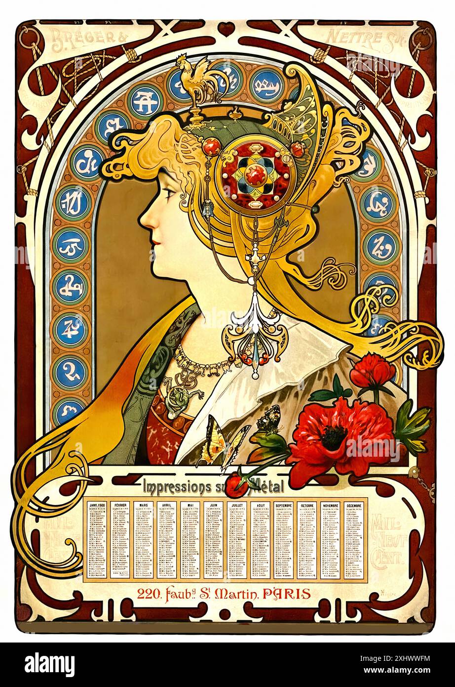 Calendar for 1900 Cut Out Stock Images & Pictures - Alamy