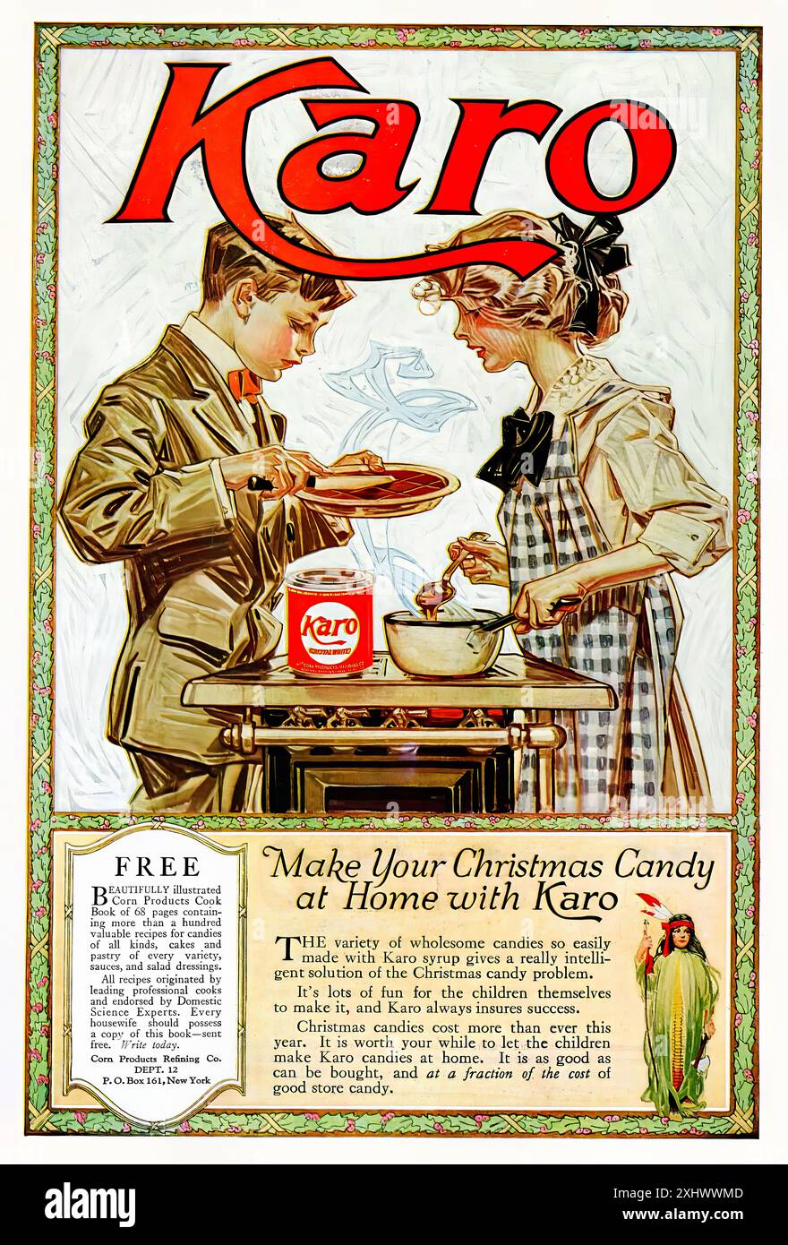 LEYENDECKER J - C - Karo 1919 - - Vintage illustrated print Stock Photo ...