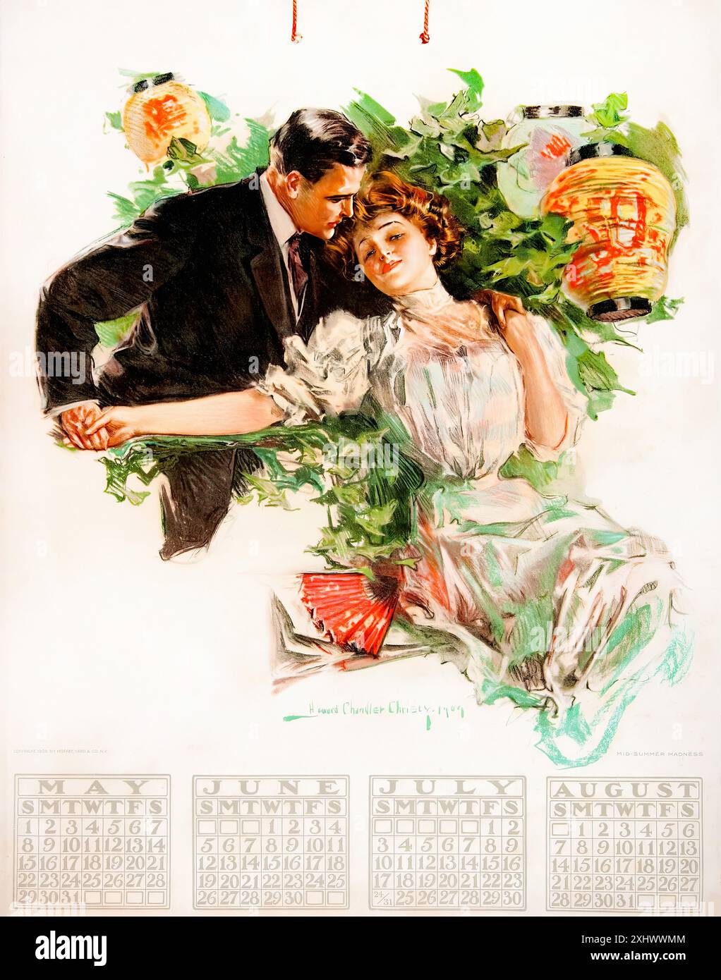 CHRISTY Howard Chandler Midsummer Madness Calendar May June July August ...