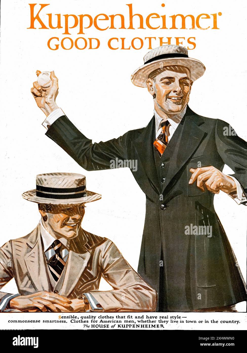 LEYENDECKER J - C - (Joseph Christian, 1874-1951). Ad for Kuppenheimer ...