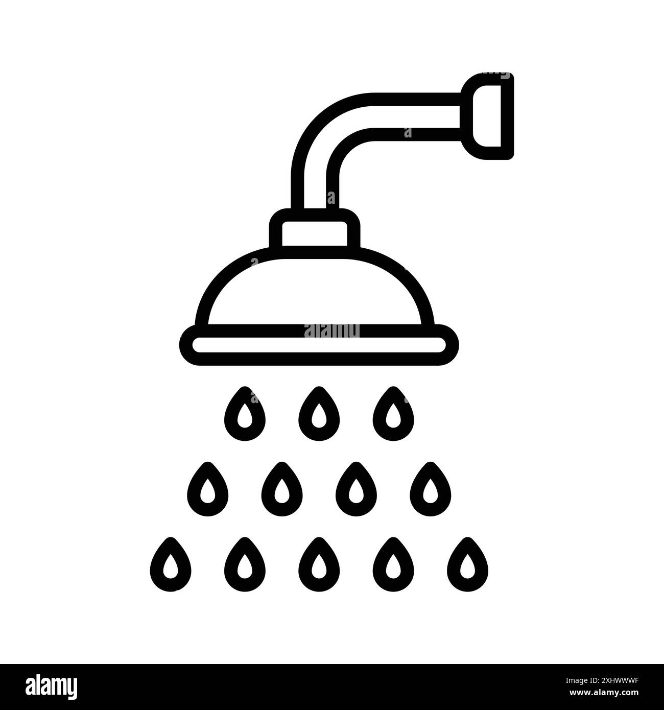 shower icon vector design template in white background Stock Vector ...