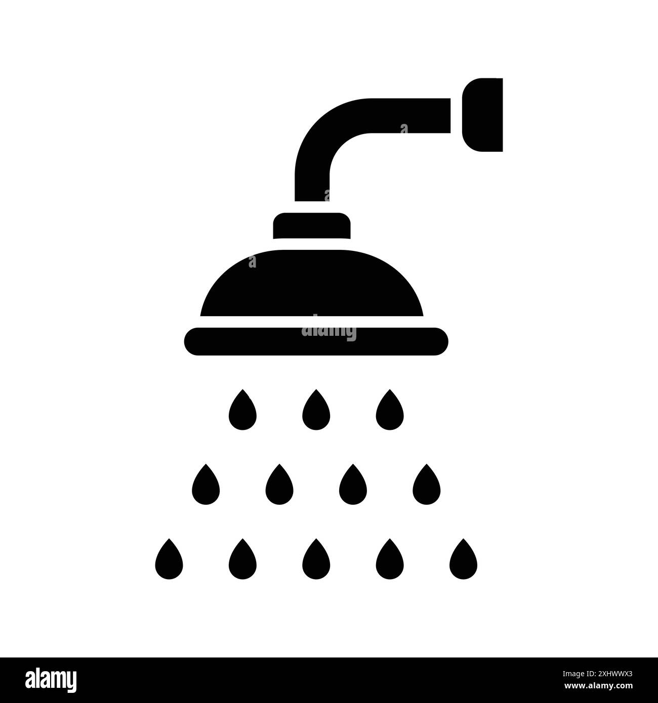 shower icon vector design template in white background Stock Vector ...