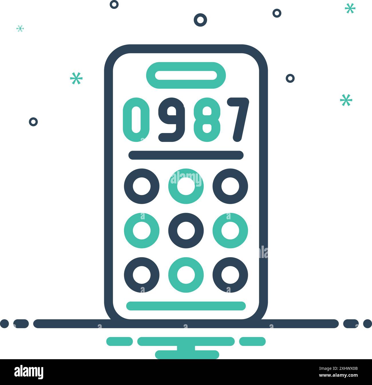 Icon for number, dial Stock Vector Image & Art - Alamy