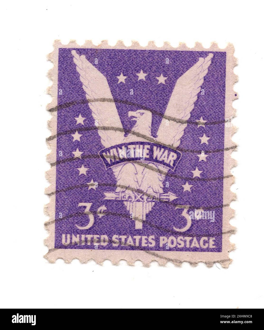 A vintage postage stamp from the USA on a white background Stock Photo ...