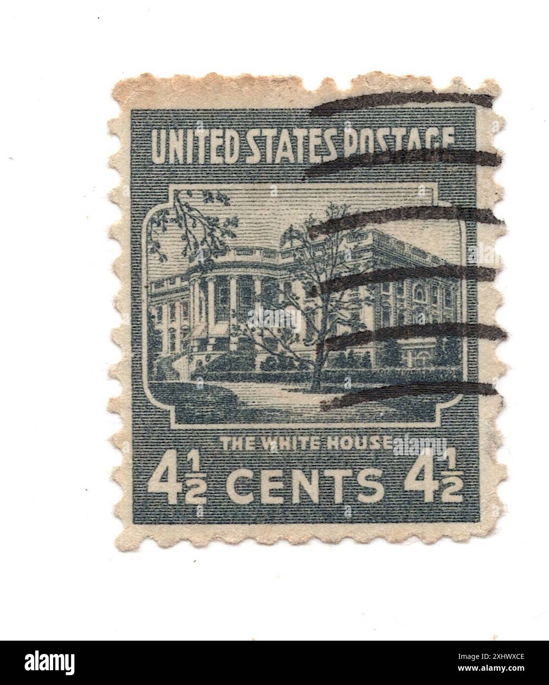 A vintage postage stamp from the USA on a white background Stock Photo ...