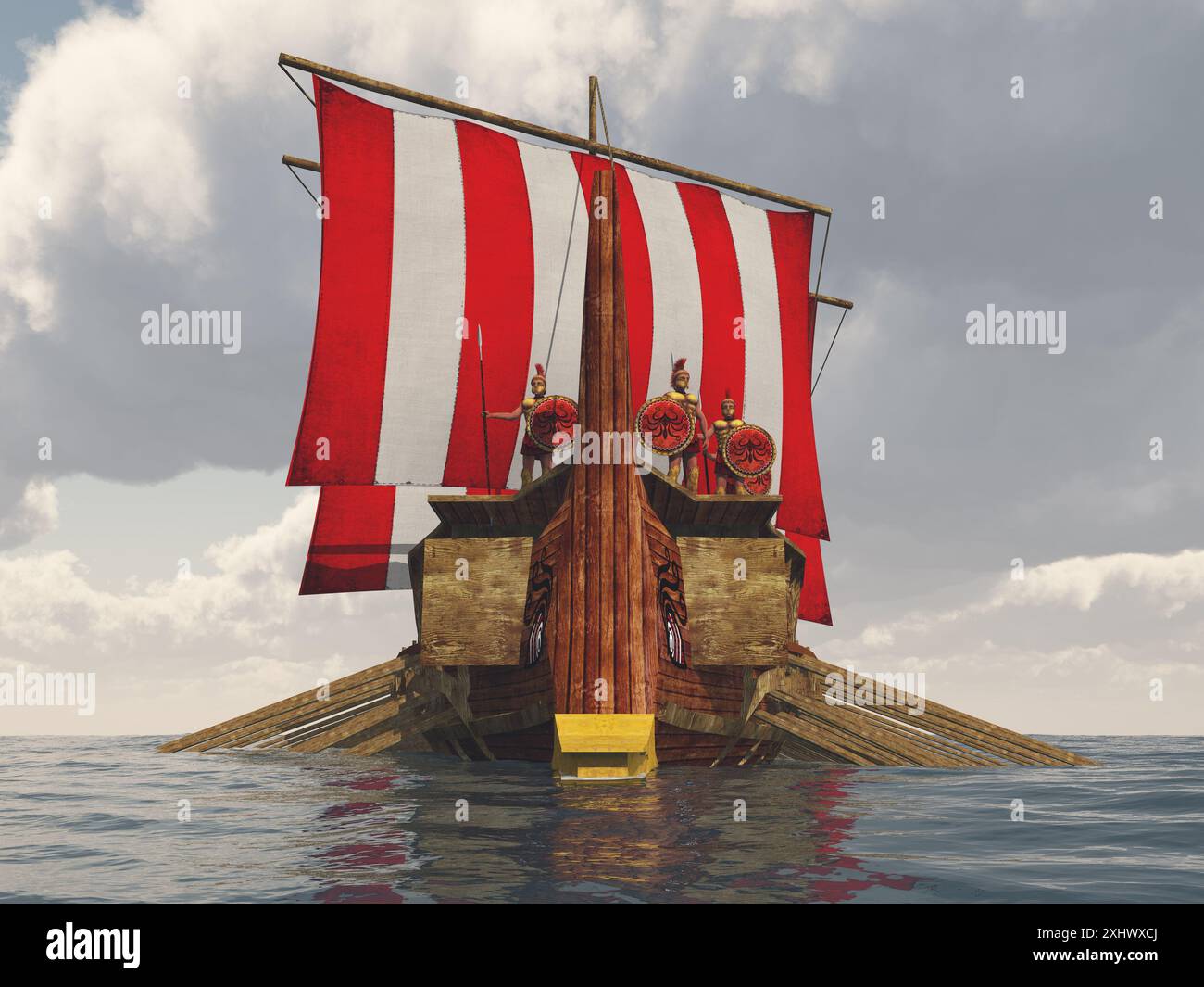 Odysseus and his companions in the open sea Stock Photo - Alamy