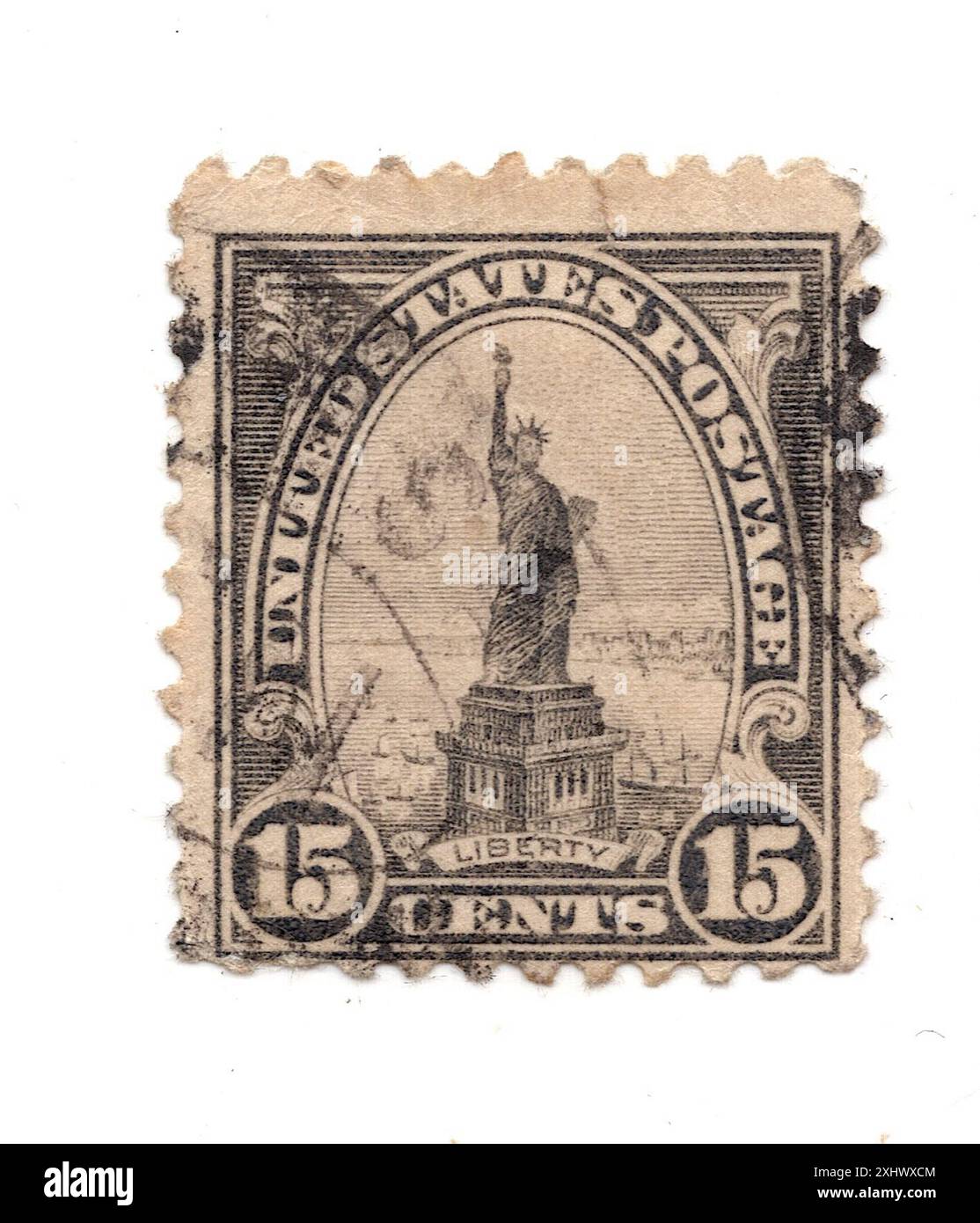 Stamp statue of liberty letter hi-res stock photography and images - Alamy