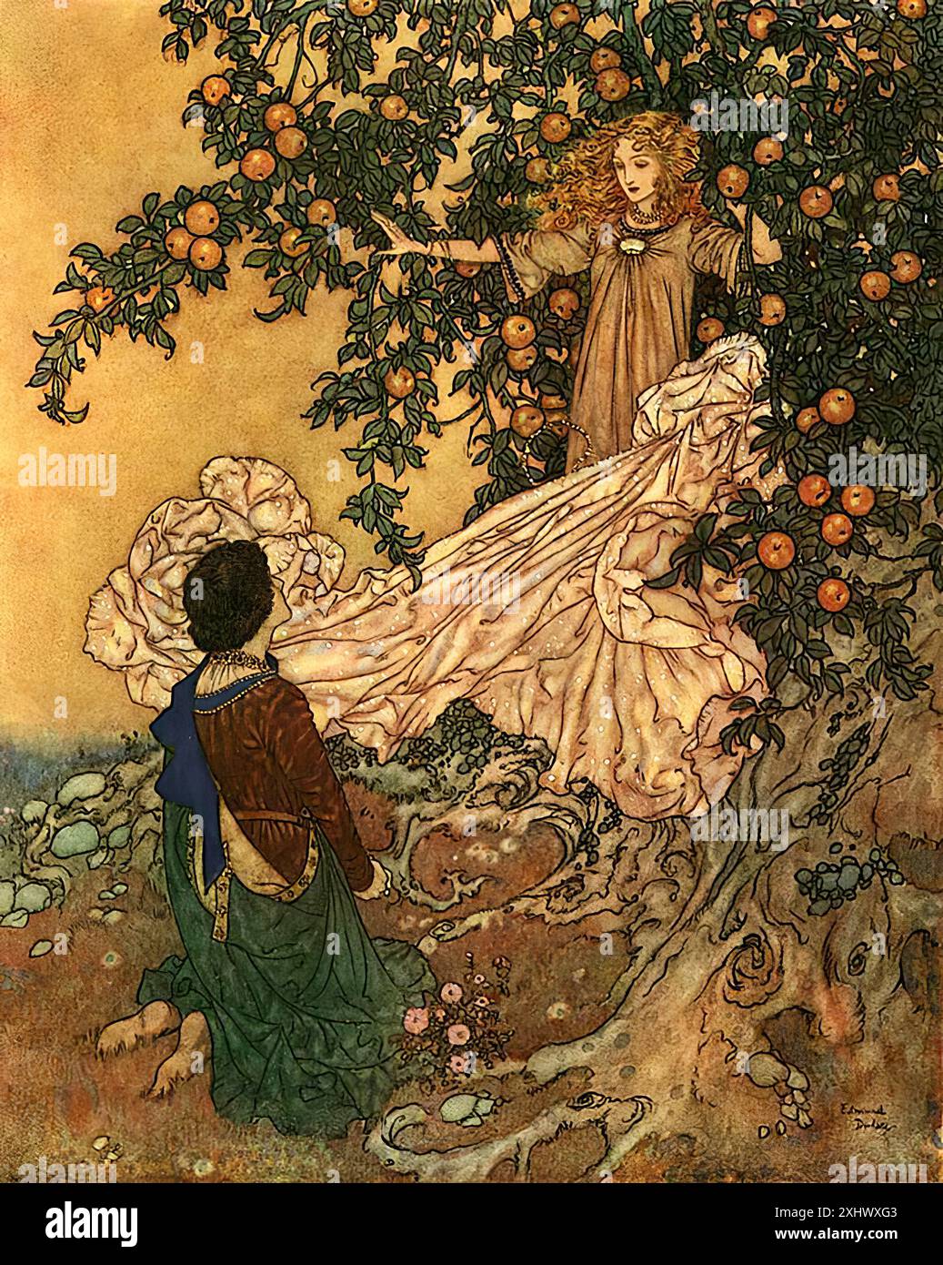 DULAC Edmund (1882-1953) - The Garden of Paradise-Fairy of the Garden ...