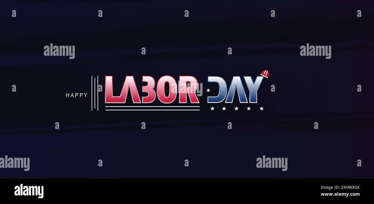 Red and blue Labor Day background with text, perfect for celebrating ...