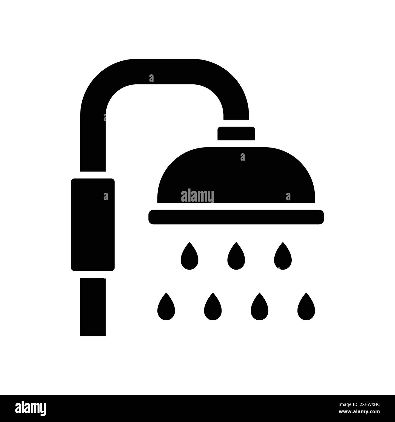 shower icon vector design template in white background Stock Vector ...