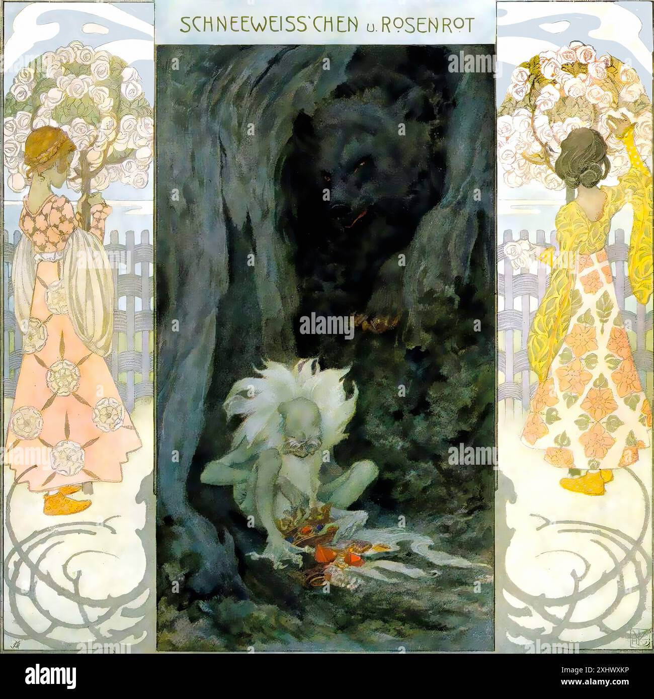 LEFLER Heinrich - Fairy Tale Calendar, Schneeweisschen und Rosenrot ...