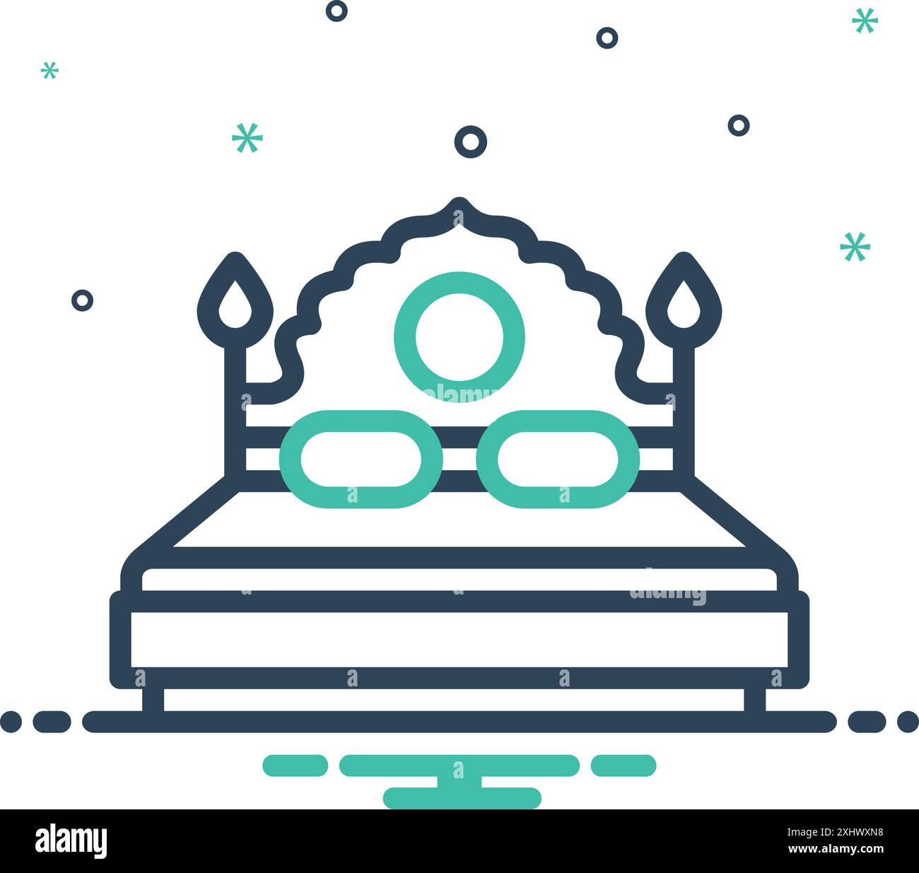 Icon for double bed, bed Stock Vector Image & Art - Alamy