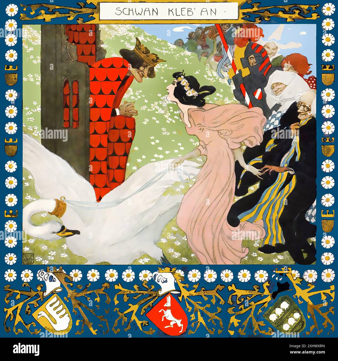 LEFLER Heinrich - Fairy Tale Calendar, Schwan, kleb' an - Vintage ...
