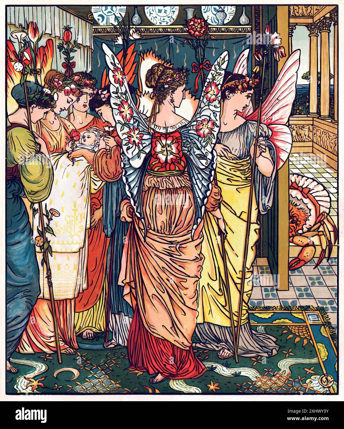 CRANE Walter Appearance of the Crab Aladdin's Picture Book c 1884 ...