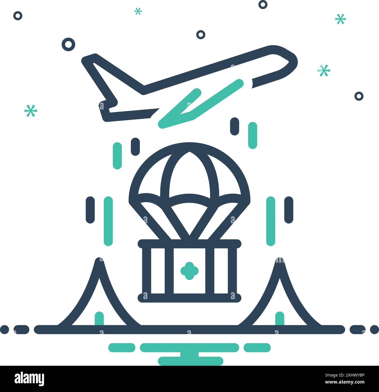 Airdrop vector vectors hi-res stock photography and images - Alamy