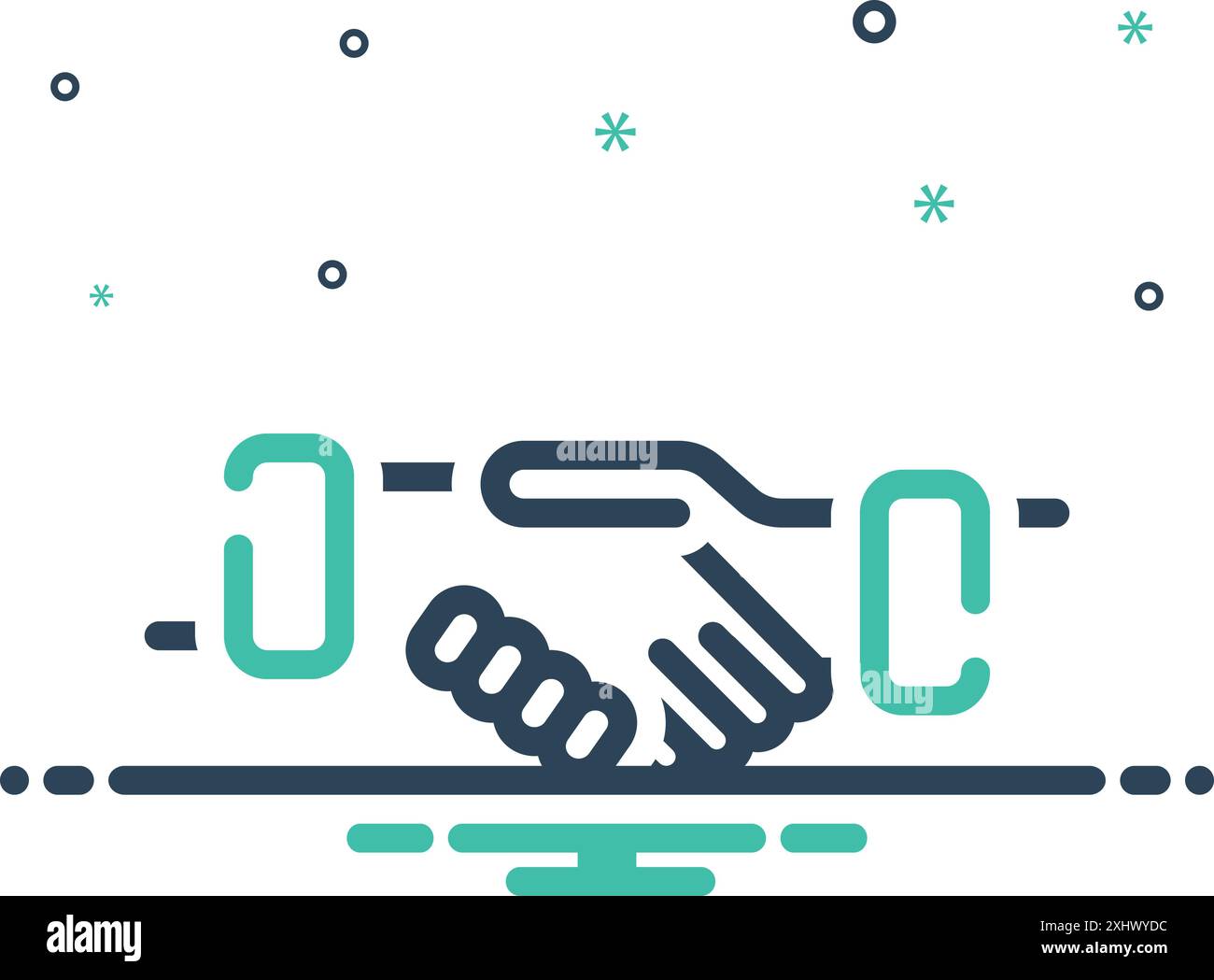 Helping hand logo Cut Out Stock Images & Pictures - Alamy