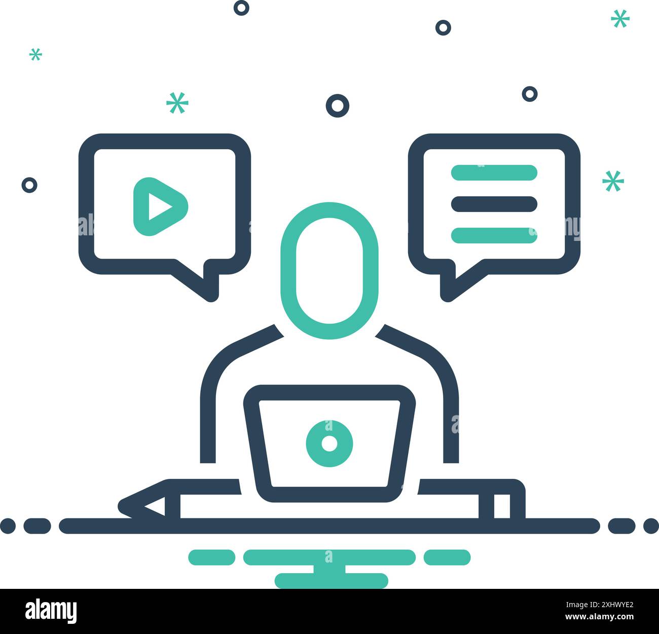 Icon for content creator, content Stock Vector Image & Art - Alamy