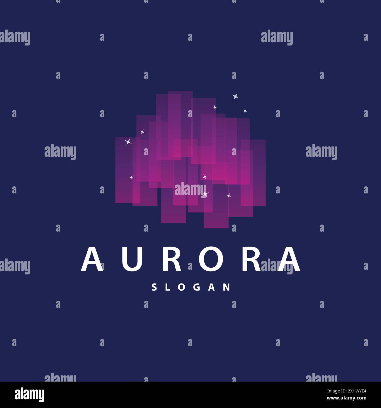 Aurora borealis logo hi-res stock photography and images - Alamy