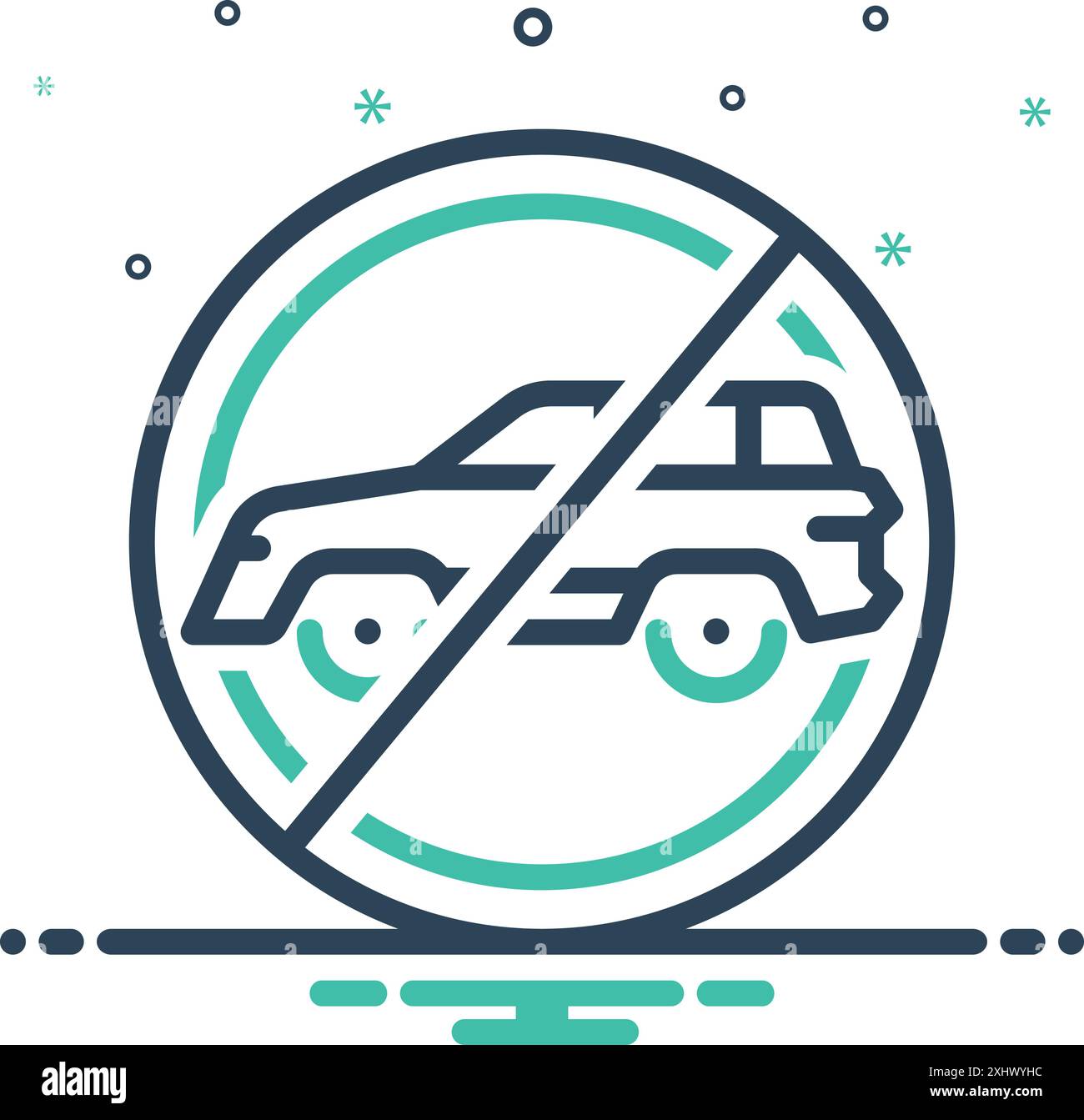 No car allowed sign Stock Vector Images - Alamy