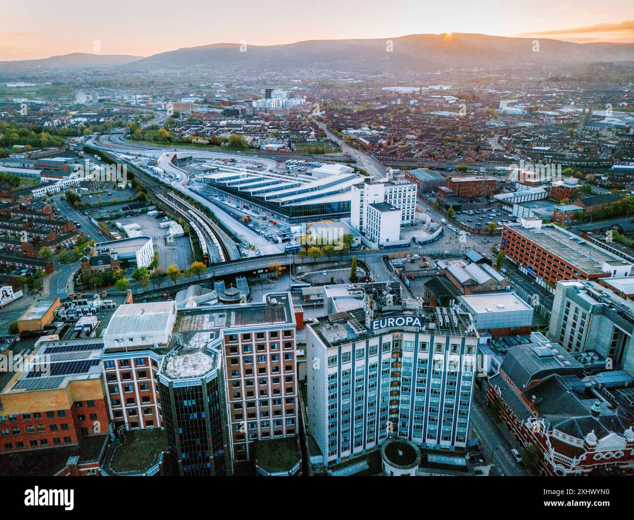 Belfast's new transport hub, Grand Central station Stock Photo - Alamy