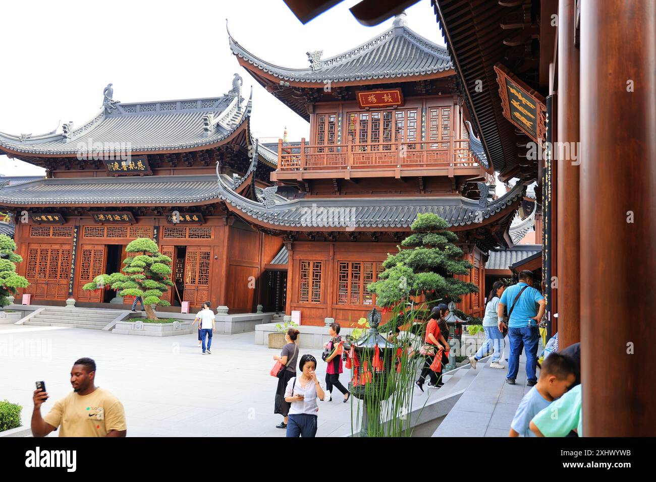 Buddhism temple, Ancient buildings, Wooden palace Stock Photo - Alamy