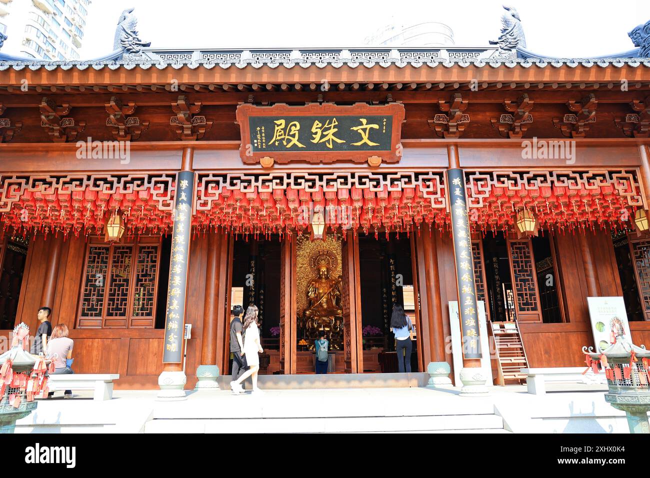 Buddhism temple, Ancient buildings, Wooden palace Stock Photo - Alamy