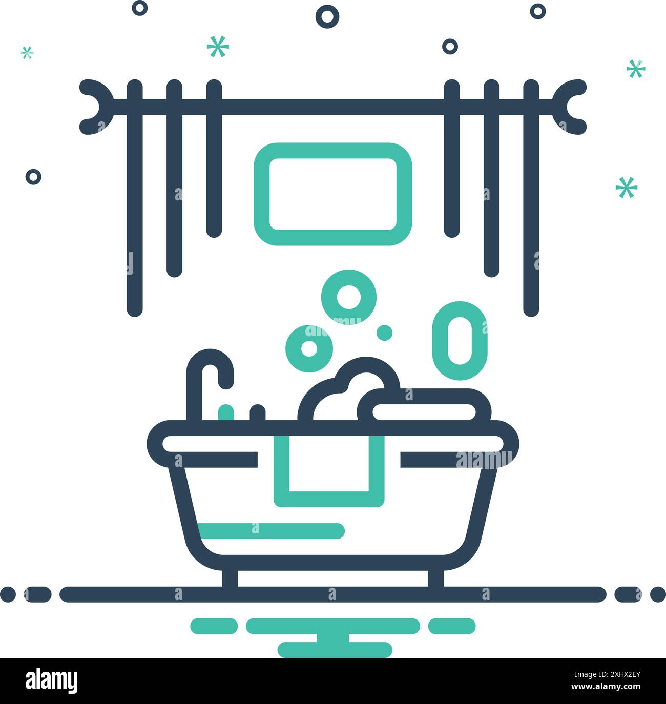 Bathing foam Stock Vector Images - Alamy