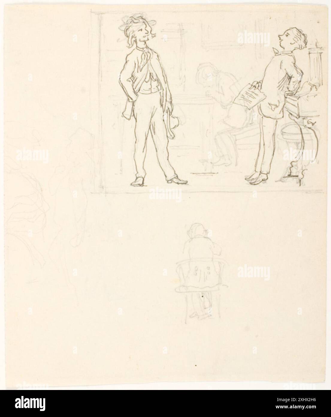 Draft drawing illustrating Peiter, Peter, and Peer from H.C. Andersen's ...
