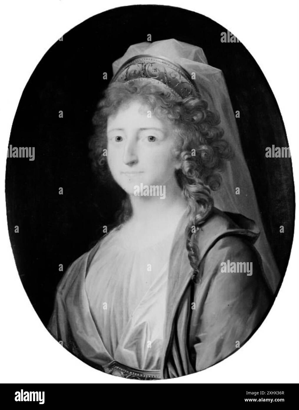 Portrait of Louise Augusta Juel, Jens 1745 - 1802 Painting Portræt af ...